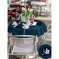 Circle Oil Word Round Outdoor Tablecloth with Umbrella Hole Japanese ...