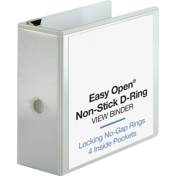 Business Source, BSN26965, Locking D-Ring View Binder, 1 Each, White ...