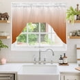Abstract Ombre Swag Valance for Windows, Orange White Texture Swag ...
