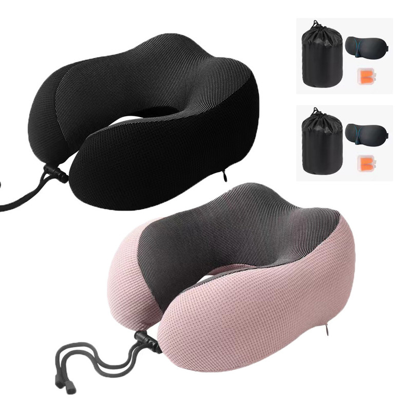 2 pack Neck Pillow for Traveling, Upgraded Travel Neck Pillow for ...