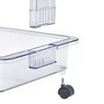 Mainstays 3 Tier Plastic Clear Utility Storage Cart, Adult Size ...