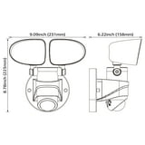 LEONLITE Dual-head LED Outdoor Security Light, 1400lm Motion Activated ...