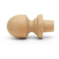 Small Wood Finials, 1-1/2 inch Wooden Finials for Crafting, DIY Décor ...