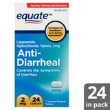 Equate Anti-Diarrheal Caplets, 2 mg, 24 Count - Walmart.com
