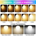 Rechargeable Battery Operated Light Bulb with Remote Control 2 Packs ...