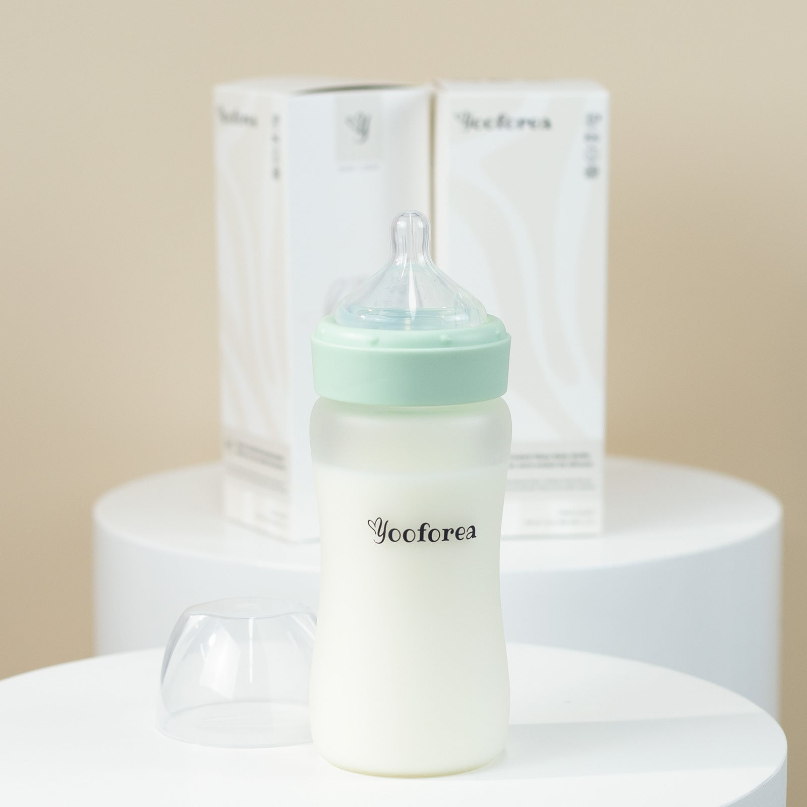Click here for Yooforea Silicone Coated Glass Baby Bottle  6m+ Fa... prices