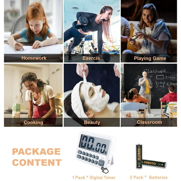 Kitchen Timer, Timers for Cooking, Digital Timer for Kitchen, Timer for ...