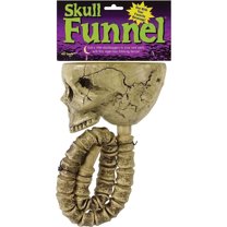 Skull Beer Funnel Adult Halloween Decoration by Fun World - Walmart.com