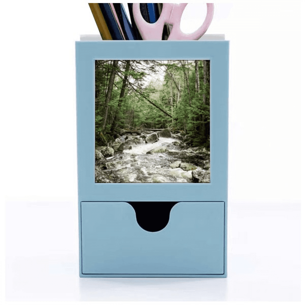 Water Stream Science Nature Scenery Desk Supplies Organizer Pen Holder ...