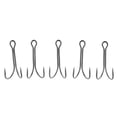 15pcs Double Fishing Hooks High Carbon Steel Frog Hook 1/0# 2/0# 3/0 ...