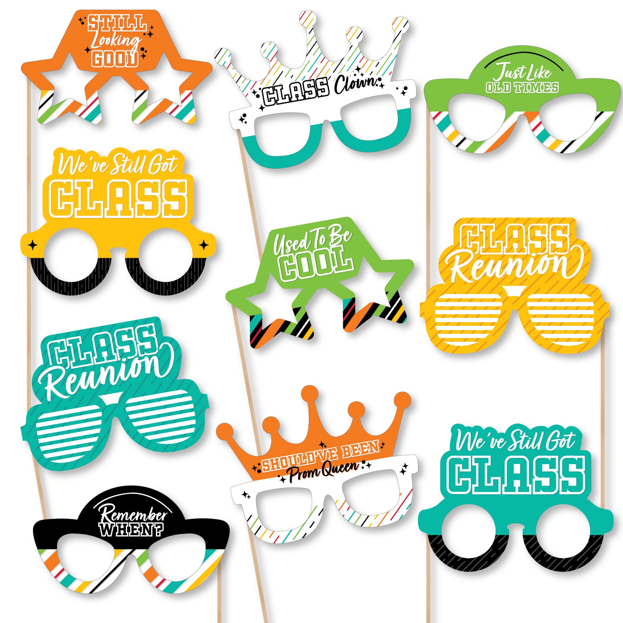Big Dot of Happiness Still Got Class Glasses - Paper Card Stock High ...