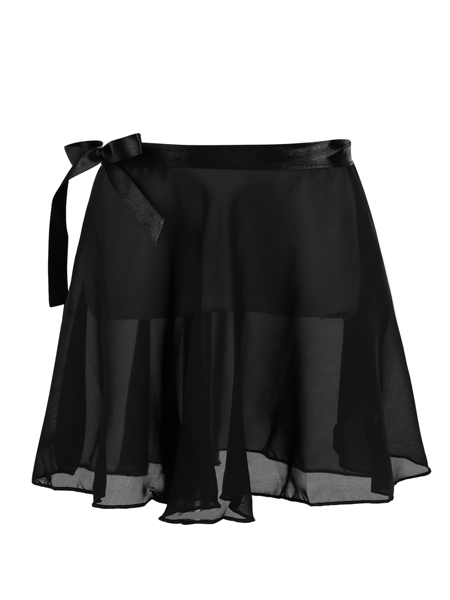 YEAHDOR Kids Girls Chiffon Ballet Tutu Dance Skirt Figure Ice Skating ...