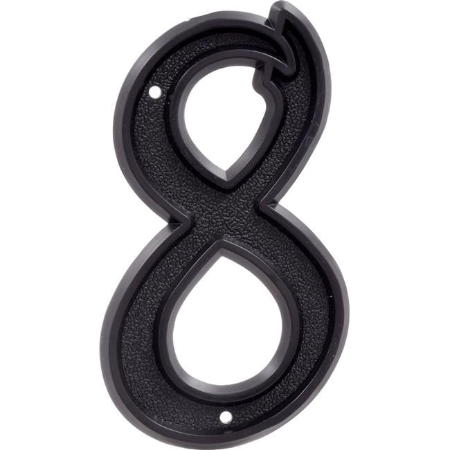 6 in. Matte Black Plastic House Number - 8 - 6 Piece | Walmart Canada