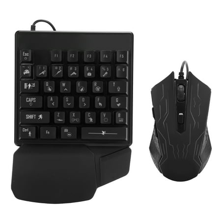 One Handed Keyboard Mouse Set,OneHanded Keyboard Mouse Set Universal ...