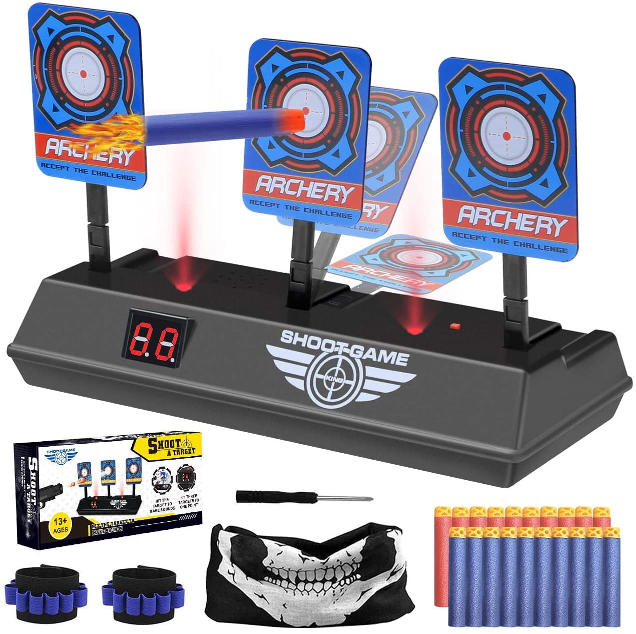 Electronic Shooting Target Electric Scoring Auto Reset Digital Targets ...