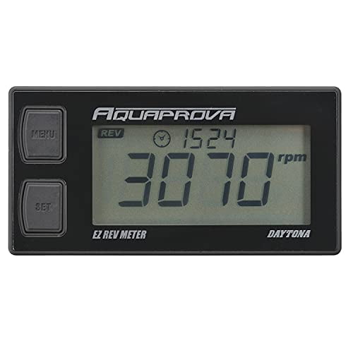 Daytona AQUAPROVA Motorcycle Tachometer Digital Waterproof Battery ...