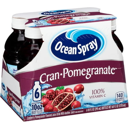 Ocean Spray Juice, Cran-Pomegranate, 10 Fl Oz, 6 Count - Walmart.com