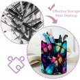 Round Creative Pen Holder |Colorful Butterfly Desktop Storage Organizer ...