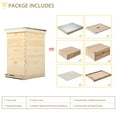 30-Frame Hive Frame/Bee Hive Frame/Beehive Frames w/ Metal Roof for ...