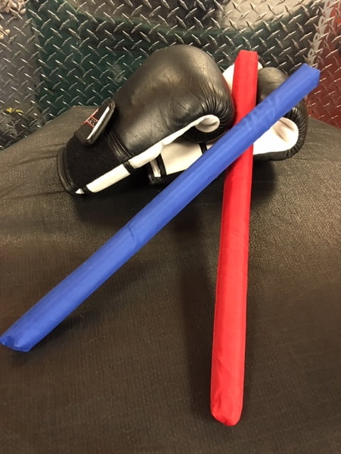 Pair Padded 20" Pro Boxing MMA Accuracy Target Sticks Red & Blue ...