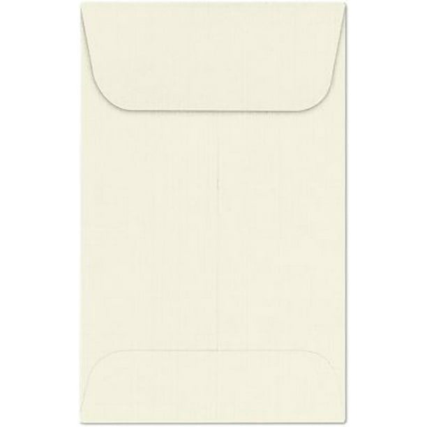 LUX Paper #1 Coin Envelopes, Natural Linen, 2.25 x 3.5 inches, 50/Pack ...