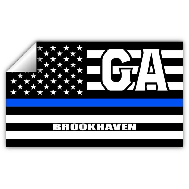 Brookhaven GA Georgia DeKalb County Thin Blue Line Stealthy USA Flag ...