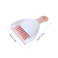 Mini Dustpan And Brush Set With Hanging Holes Soft Bristles For Desk ...
