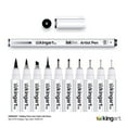 King art Inkline Art Graphic Pens Set of 10 Fine Line Black Ink ...