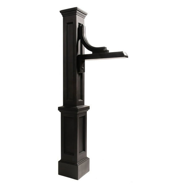Mayne Woodhaven Address Sign Post - Black - Polyethylene - Fits plaques ...