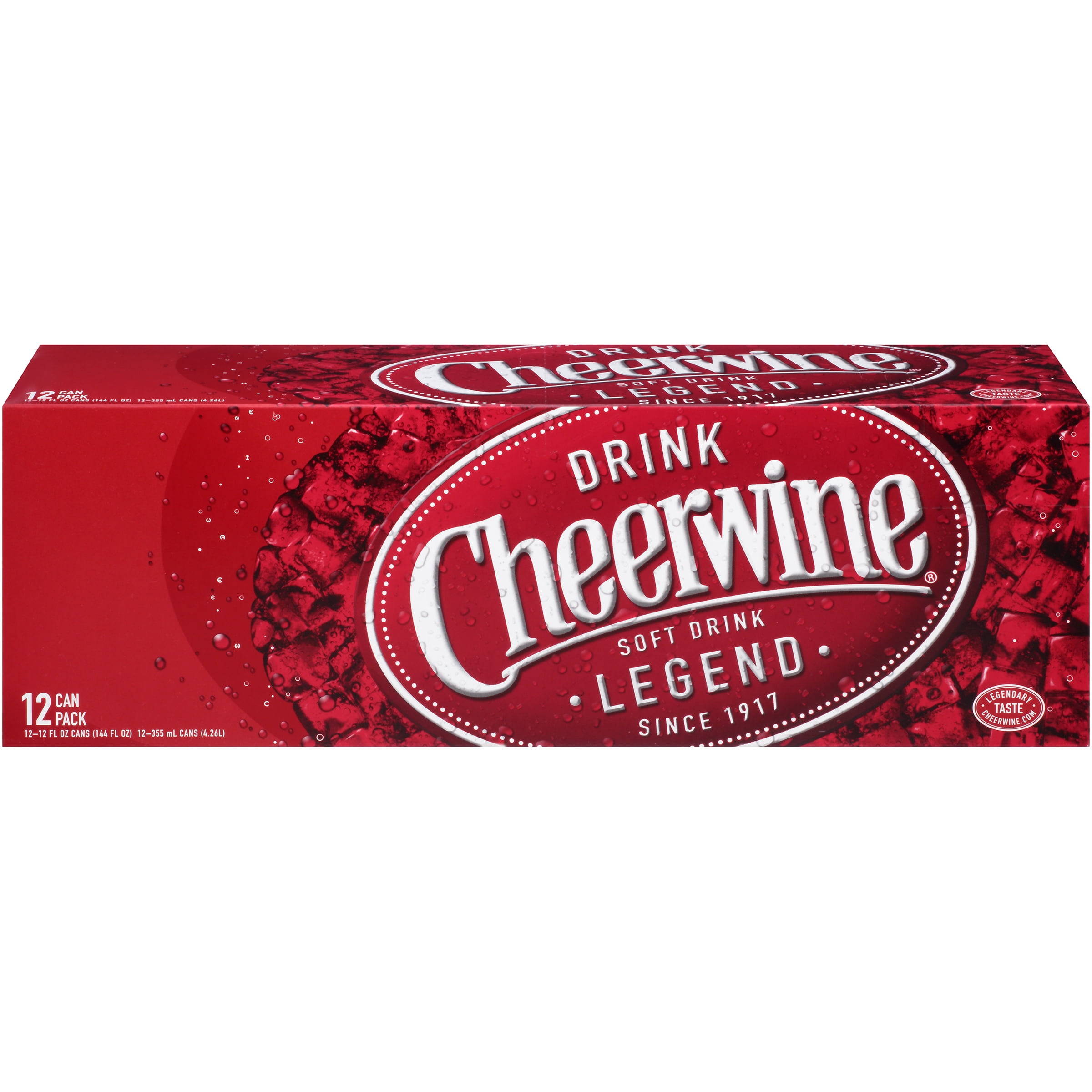 Buy Cheerwine Cherry Cola Soda Pop, 12 Fl Oz, 12 Pack Cans Online at ...