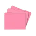 Staples Colored File Folders w/ Reinforced Tabs Letter 3 Tab Pink 100 ...