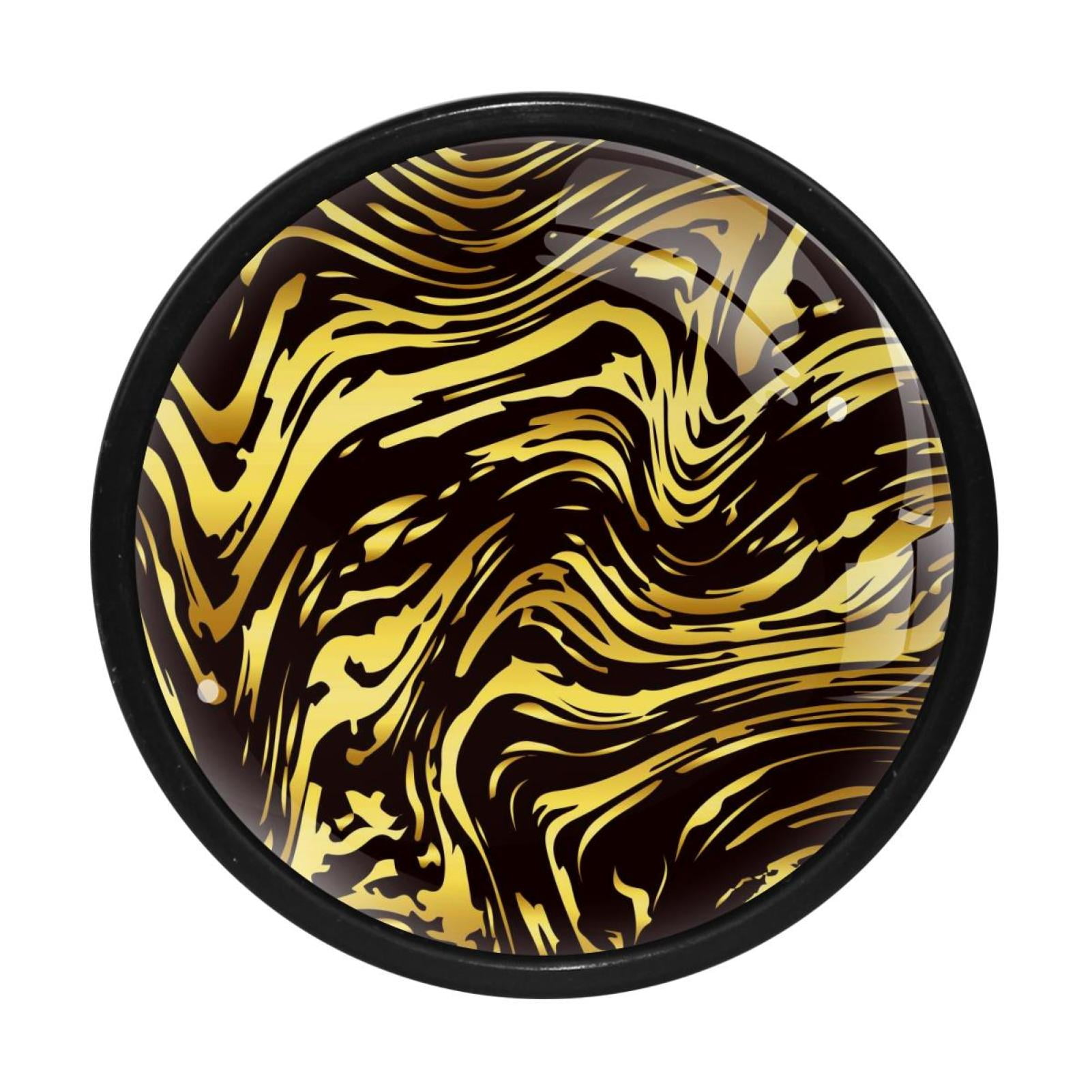 4 Pcs Marble Texture Knobs for Kitchen Cabinet Cupboard Dresser ...