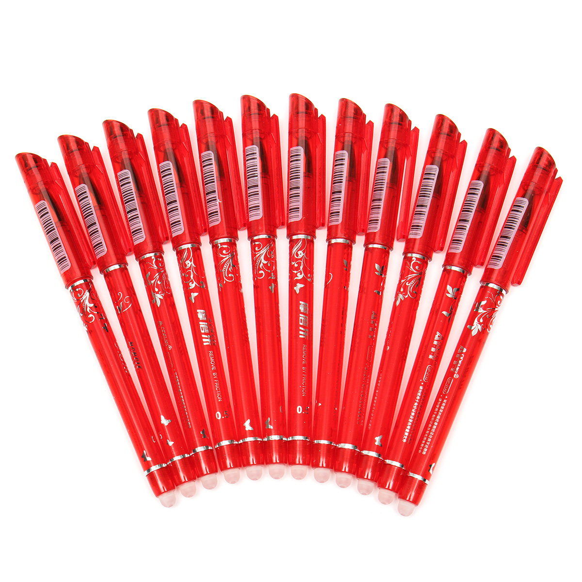 12 PCs Pens Set 0 5mm Erasable Pen Red Black Gel Ink Pen For School 12 PCs Pens Set 0 5mm Erasable Pen Red Black Gel Ink Pen For School