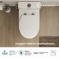 KE KING Compact One Piece Toilet: Quiet, Powerful Flush, Ideal for ...