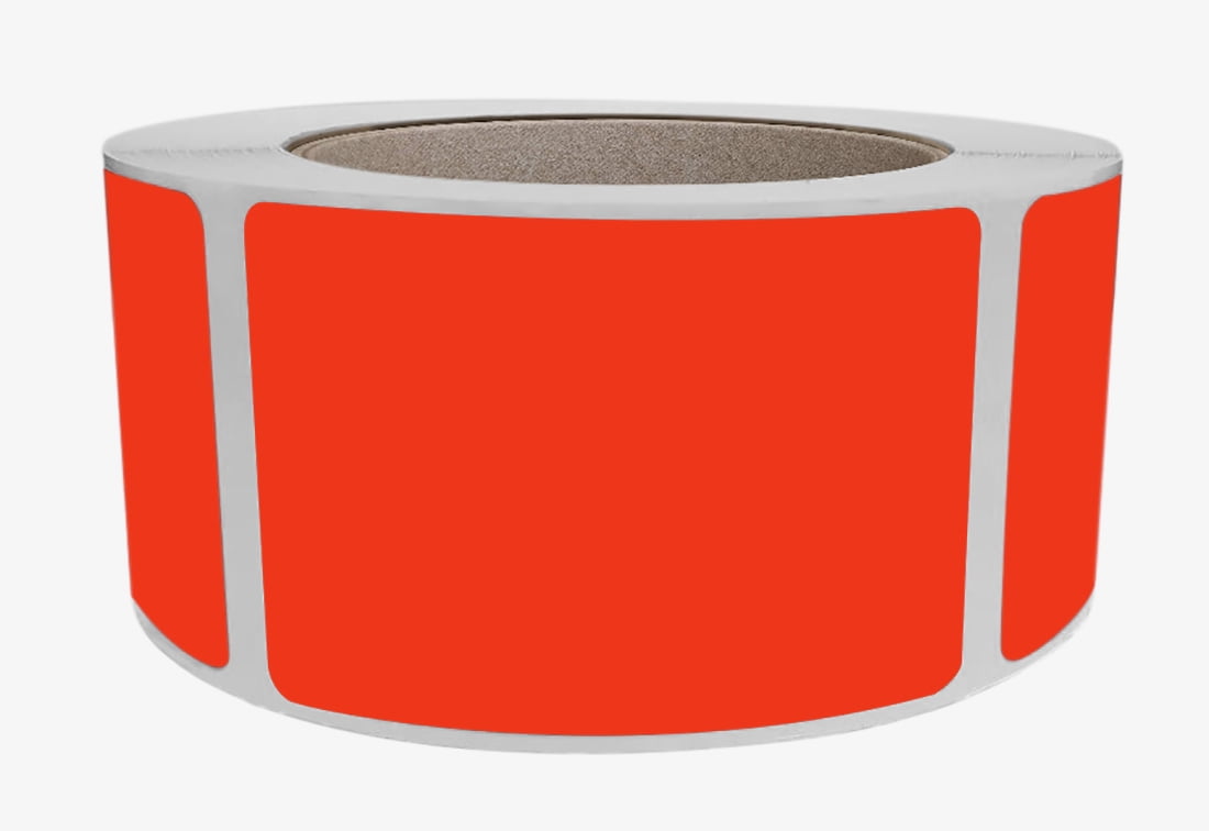 Royal Green Fluorescent Rectangular Labels 3x2 inch (76mm x 51mm) Neon ...