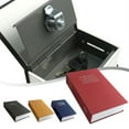 Simulated Book Safe Lock Key Box Metal Box Piggy Bank Secure Storage ...