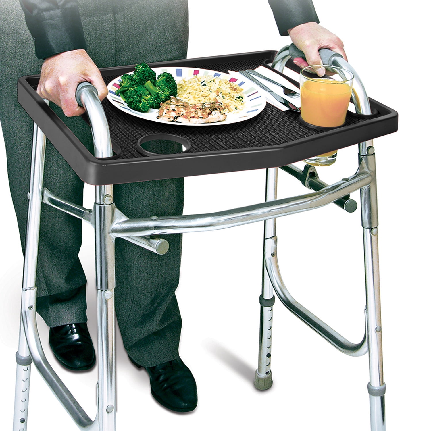 Walker Tray With Non Slip Grip Mat Fits Most Walkers Walmart Walker Tray With Non Slip Grip Mat Fits Most Walkers Walmart