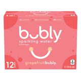 bubly grapefruit Sparkling Water Beverage, 355mL Cans, 12 Pack, 12x355mL - Walmart.ca