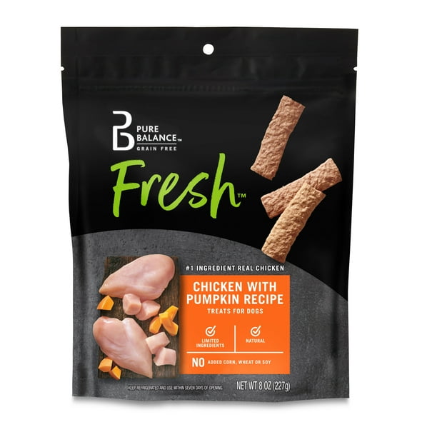 Pure Balance Fresh Chicken & Pumpkin Recipe Natural Chews for Dogs, 8 ...