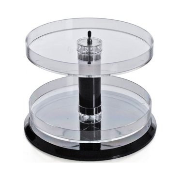 Azar Displays 225025 Two Tier Revolving Display 8"H x 11"Dia. - round ...