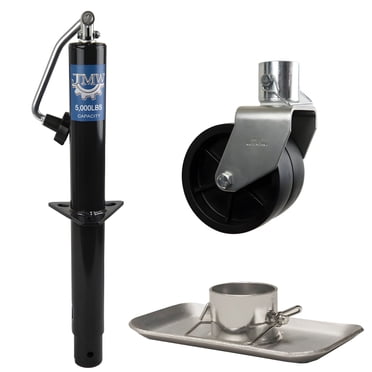 CURT 28321 Weld-On Pipe-Mount Swivel Trailer Jack, 2,000 lbs. 10 Inches ...