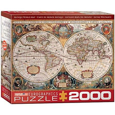 EuroGraphics Antique Map of The World Jigsaw Puzzle (2000-Piece ...