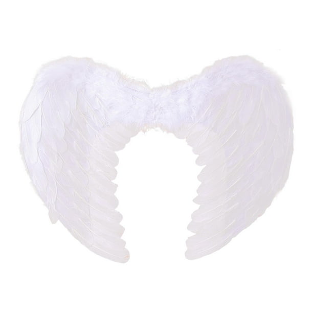 White Feather Angel Wing Props Kids Adult Costume Accessory Fairy Wing ...