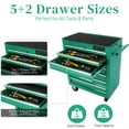 Aukfa Tool Chest, 24.5 in 7-Drawer Steel Rolling Tool Box on Wheels for ...
