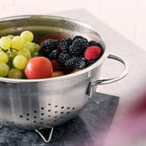 Navaris Stainless Steel Colander 4.8L / 5-Quart - Metal Strainer with ...