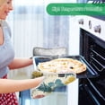 2Pcs Square Heat Resistant Oven Mitts Pot Holders 7x9.8in Non-Slip Hot ...