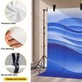 Blue Gradient Photography Backdrop 7x5FT, Fluid Wave Art Photo ...