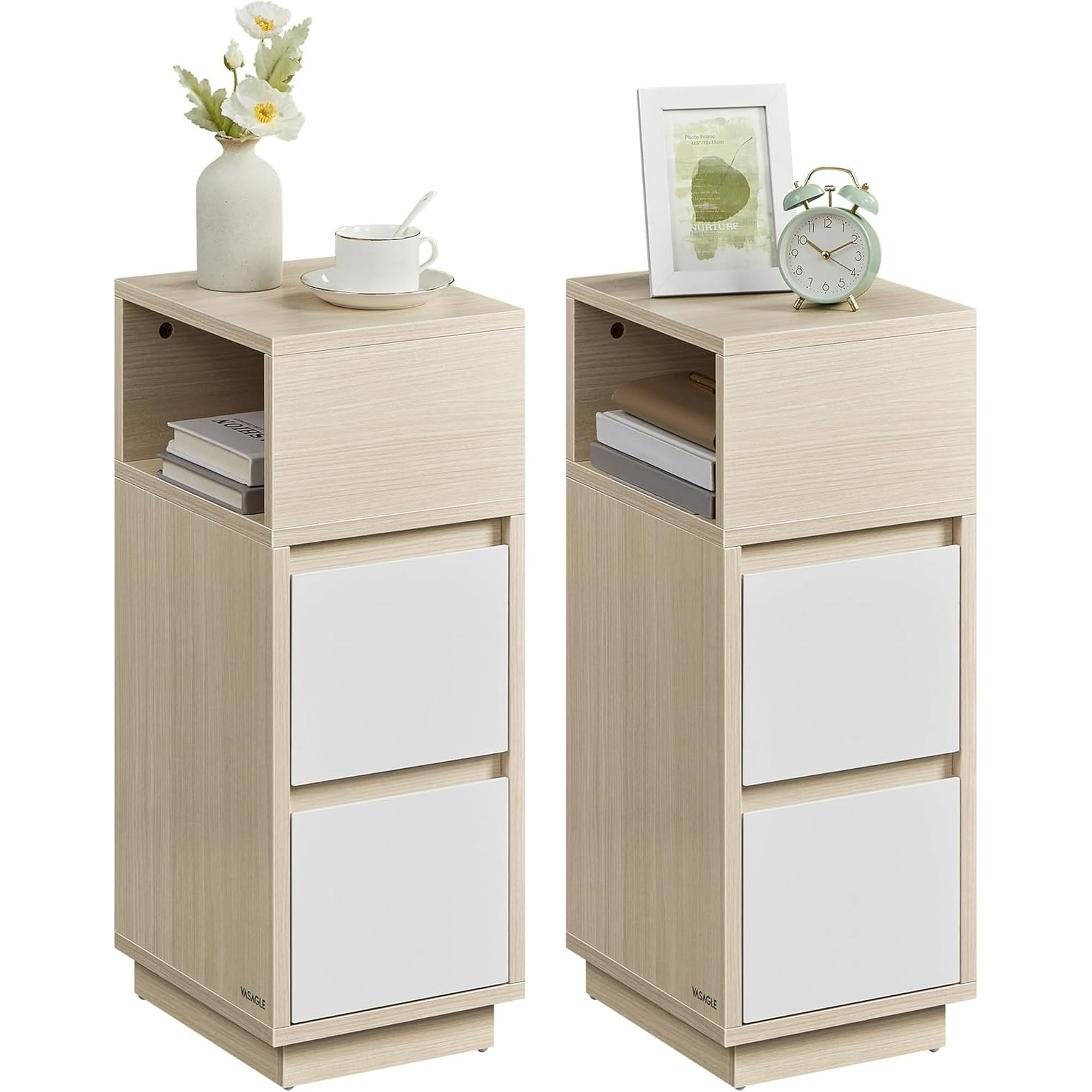 Click here for Nobrand Small Nightstands  Set Of 2  Narrow Side E... prices