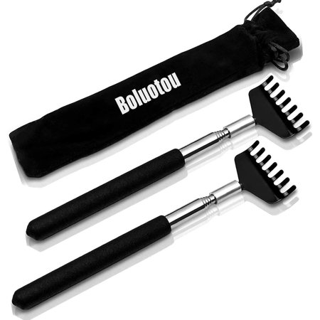 2 Pack Portable Retractable Back Scraper Stainless Steel Retractable ...