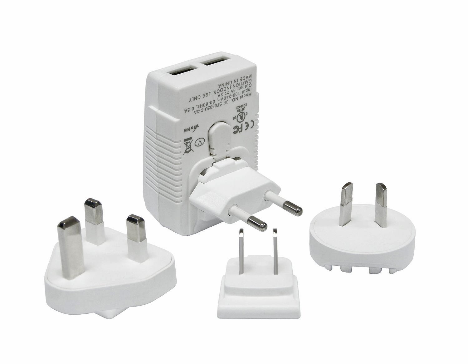 Travelon Electronics Universal Dual USB Charger Adapter Set - Walmart.com